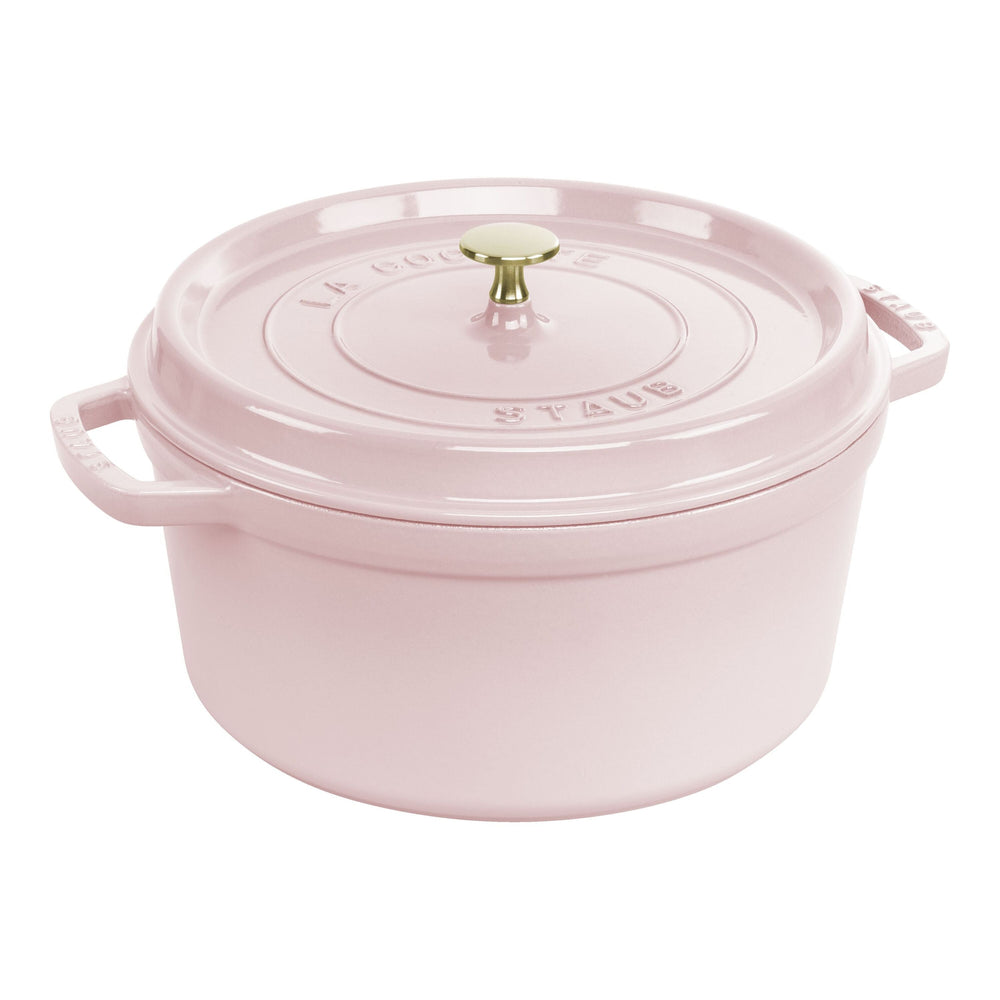 STAUB La Cocotte 6.75 L Cast Iron Round Cocotte, Sorbet Rose – PEPPER ...